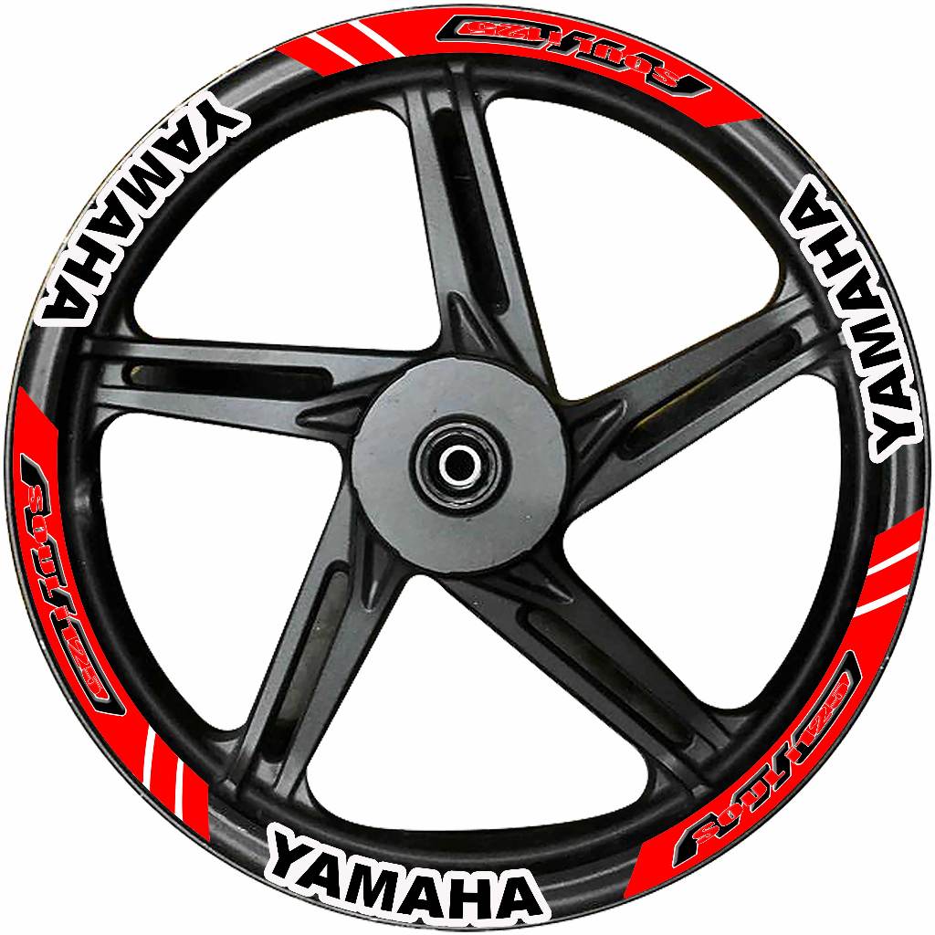 MIO SOUL i125, PRINTED MAGS STICKER DECALS (SET FOR 2 WHEELS, FRONT AND ...