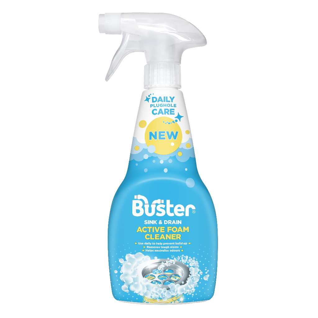 Buster Sink Drain Active Foam Cleaner - Deep Clean Sinks, Showers, and ...