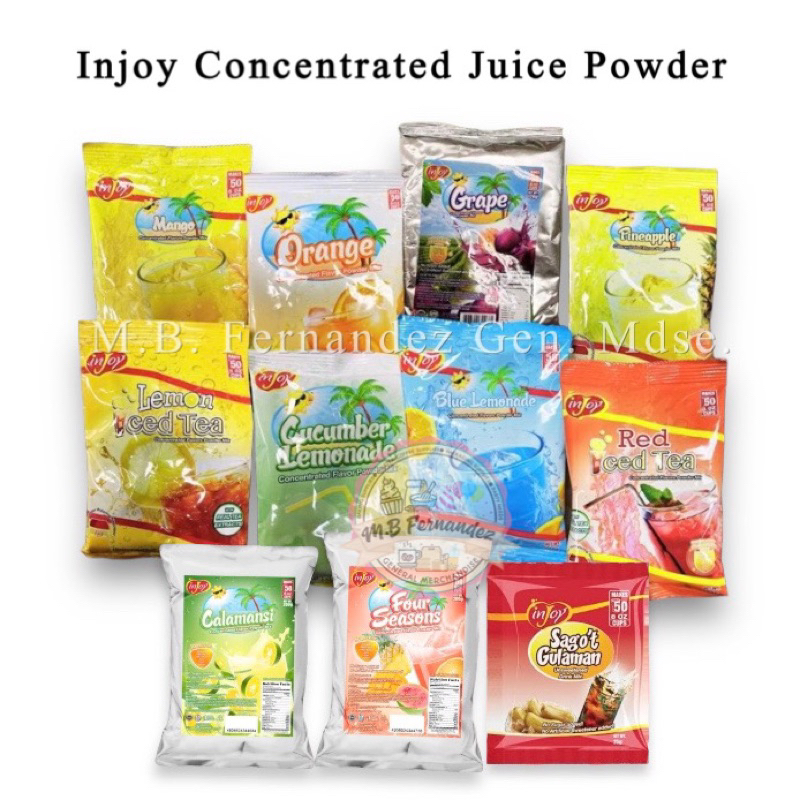 Injoy Concentrated Juice Powder with Intense Sugar 200g | Shopee ...