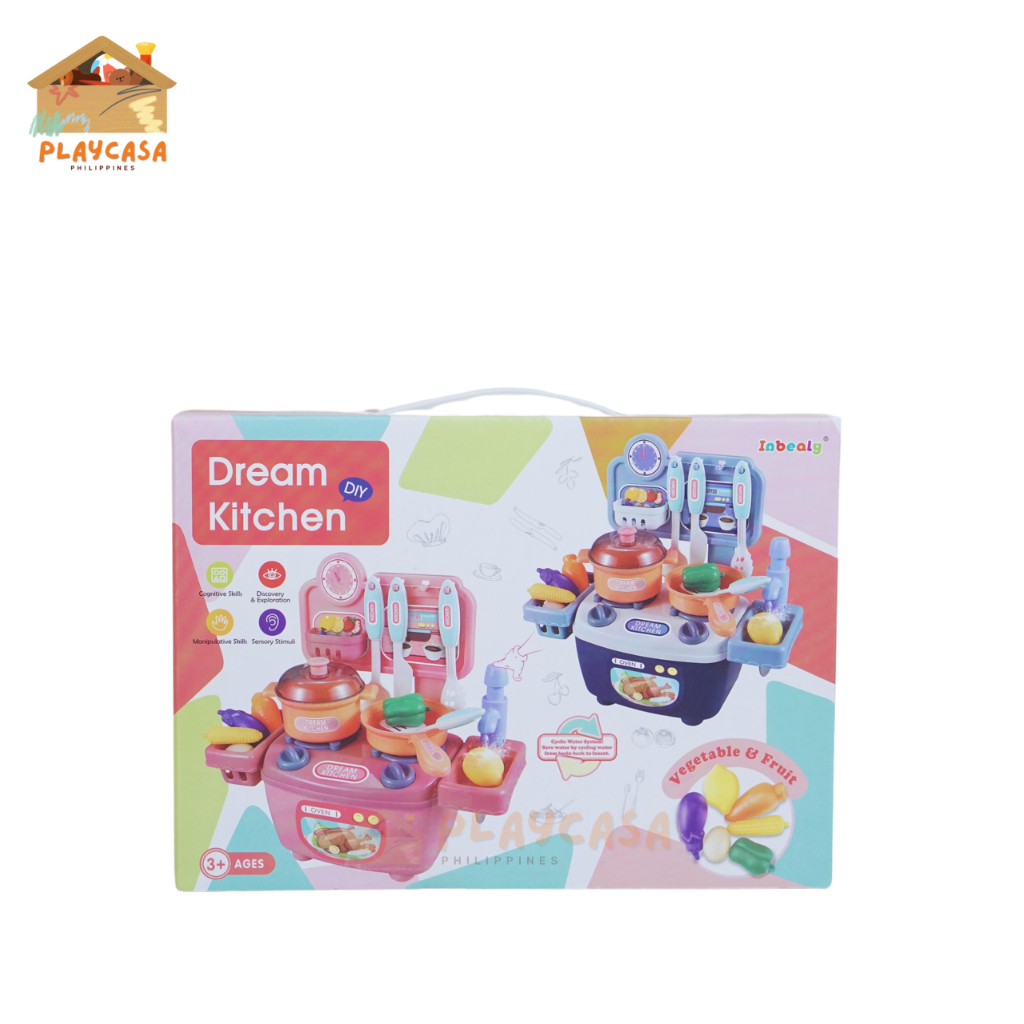 Cute DIY Dream Kitchen Playset for pretend play with pint-sized tools ...