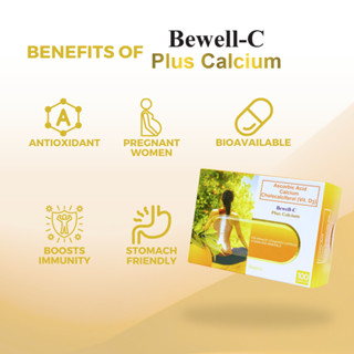 Bewell-C Plus CALCIUM 3 in 1 vitamin 1000mg 100 capsules | Shopee ...