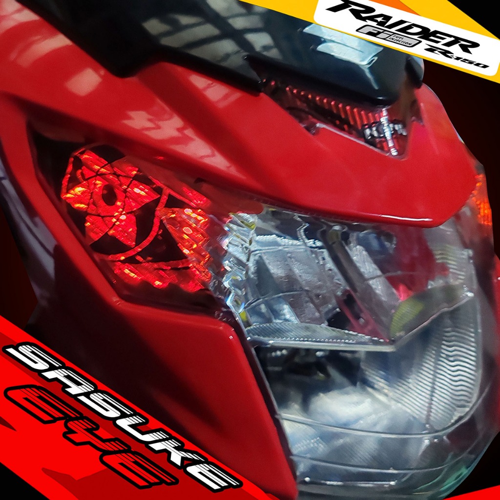 SUZUKI RAIDER 150 FI WINKER EYE SHARINGAN DECAL STICKER TINT PROTECTOR ...