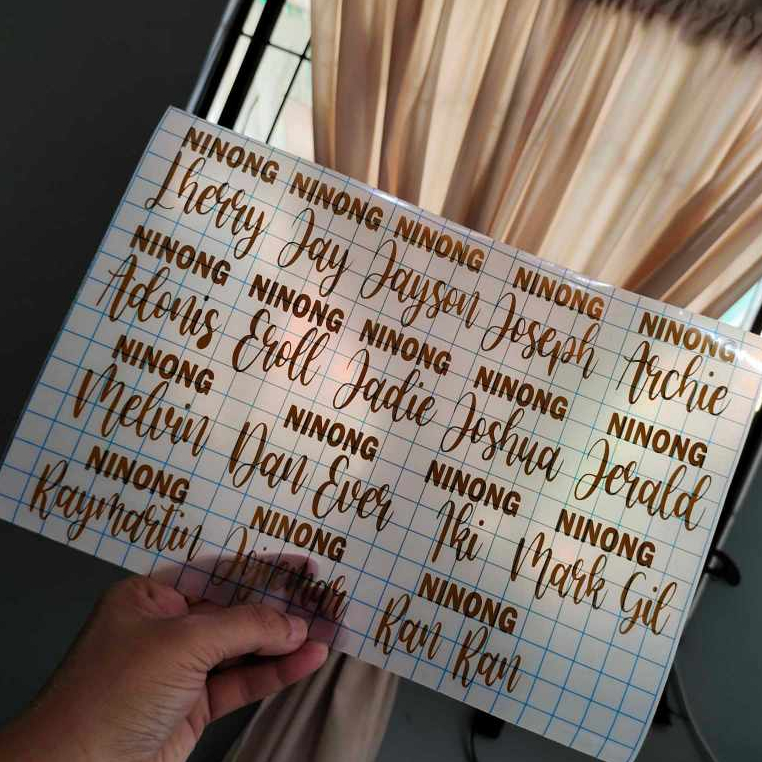 Personalized Vinyl / Htv Decals Customized | Shopee Philippines