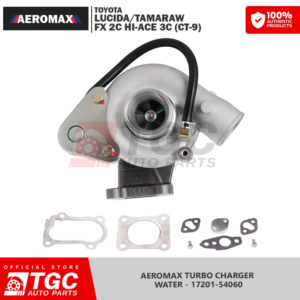 AEROMAX TURBOCHARGER 17201-54060 Toyota Hi-Ace Commuter 2L-T Diesel CT ...