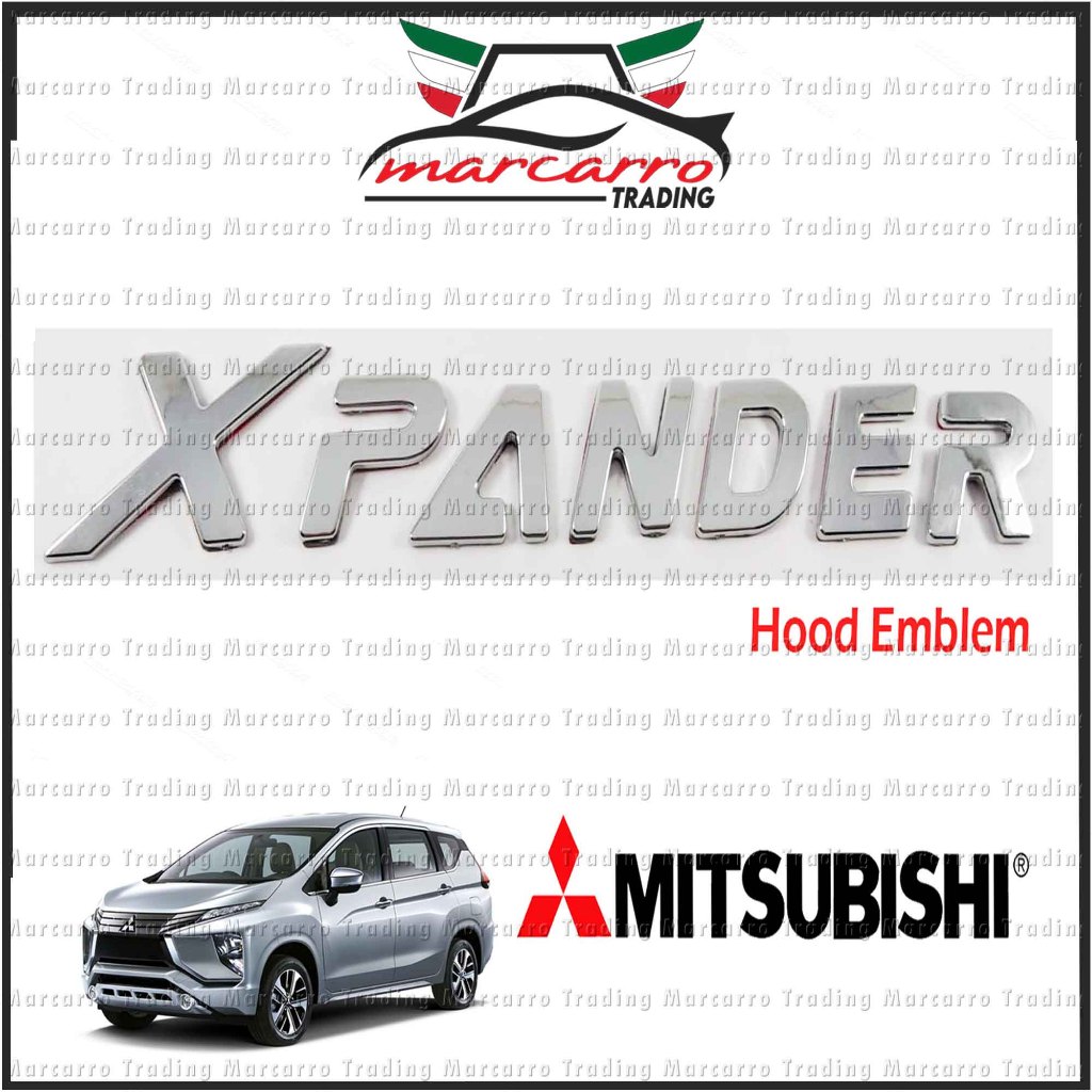 Mitsubishi Xpander Hood Emblem (Chrome Coated) | Shopee Philippines