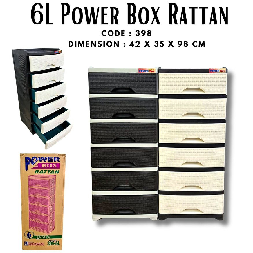 RATTAN DRAWER 6L, 5L & 4L UNILUCKY POWER BOX RATTAN (STOCK NO.398 ...