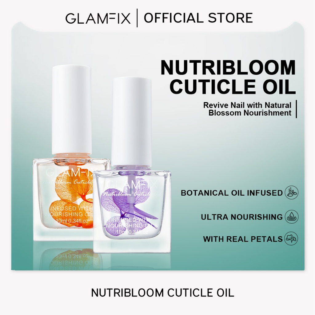 GLAMFIX NutriBloom Cuticle Oil- Nail Cuticle Oil Flower Flavor Nail ...