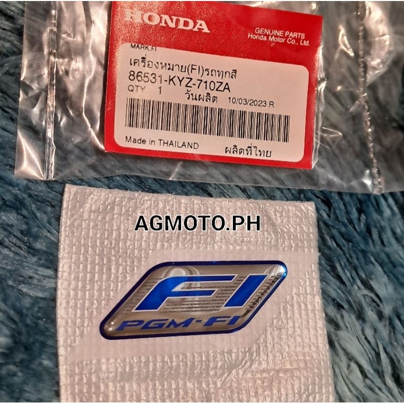 ORIGINAL EMBLEM FI STICKER LOGO FOR HONDA CLICK V2 | Shopee Philippines
