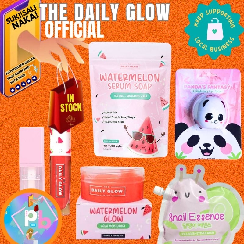THE DAILY GLOW ESSENTIALS WATERMELON GLOW WATERMELON LIP OIL ACNE ...