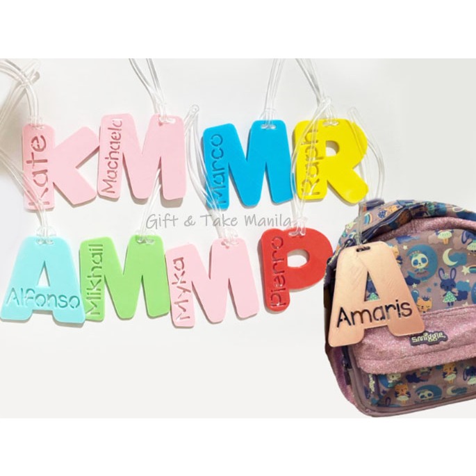PERSONALIZED SCHOOL BAG TAGS with LOOP | Shopee Philippines