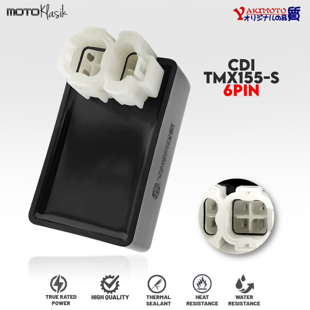 YAKIMOTO CDI FOR HONDA TMX 155 6 PINS STOCK SIZE CAPACITOR DISCHARGE ...