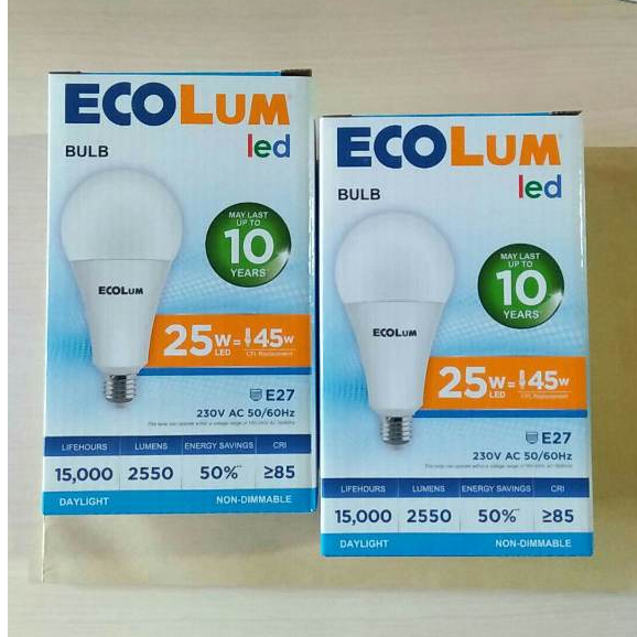 ECOLUM Led Light Bulb - 3w up to 25w (100% Original Product) | Shopee ...