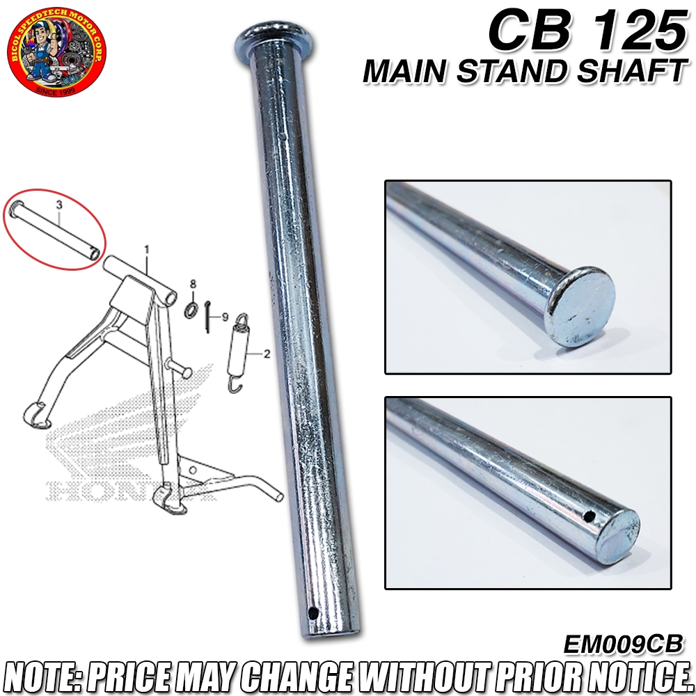 CB 125 MAIN STAND SHAFT (EM009CB) | Shopee Philippines