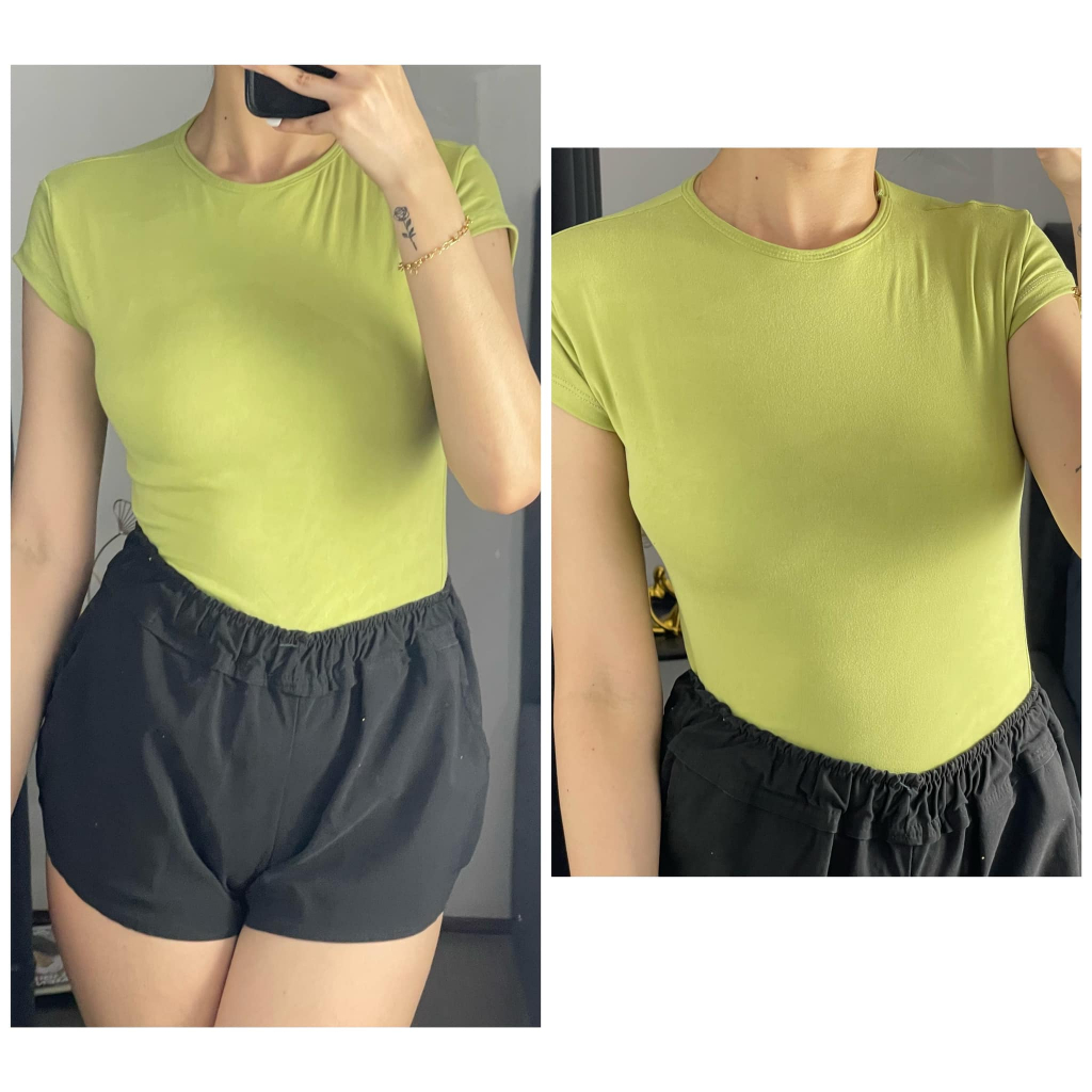 BASIC FULL LENGTH BODY HUGGING TOP (DOUBLE LINING) | Shopee Philippines