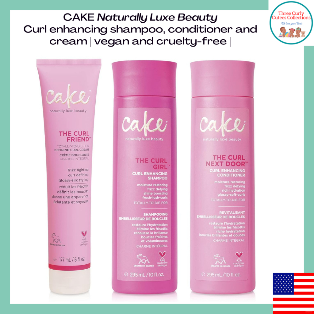 Cake Beauty Curl Friend Curl Defining Shampoo, Conditioner & Cream ...