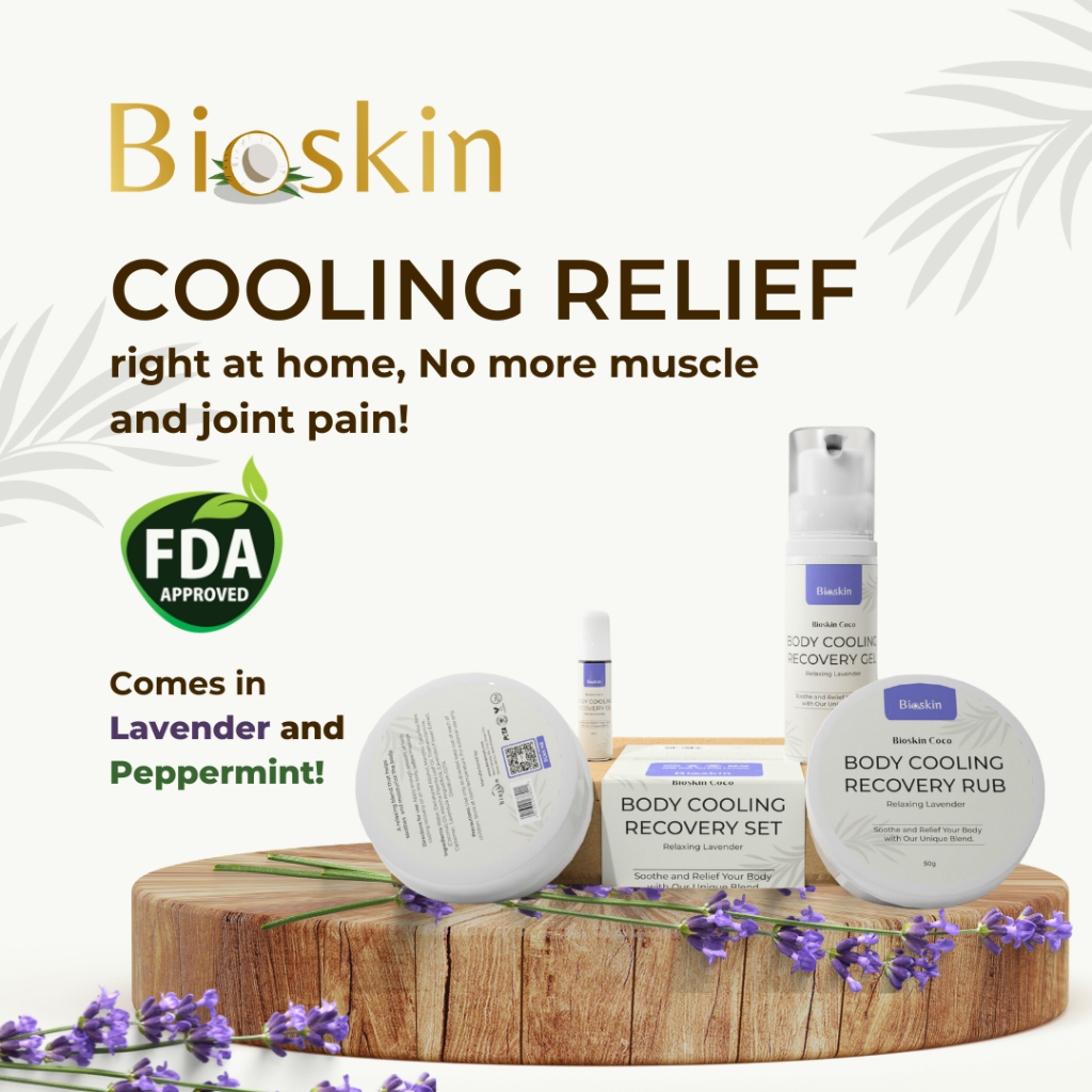 Bioskin Coco Body Cooling Recovery Set - Peppermint & Lavender Stress ...