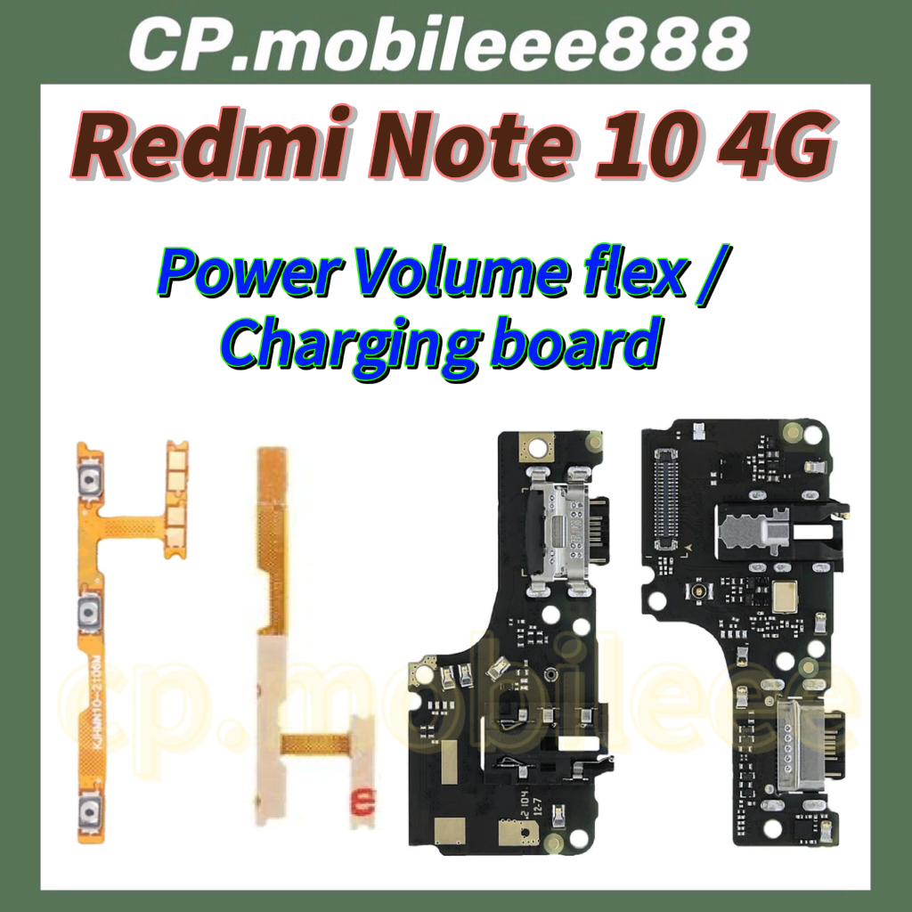 Redmi Note 10 4G Power Volume Flex Button Switch USB Charging Port ...