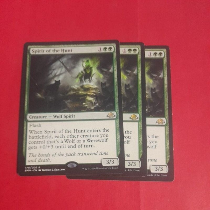 Spirit of the Hunt MTG GREEN CREATURE RARE WOLF SPIRIT EDH MODERN ...