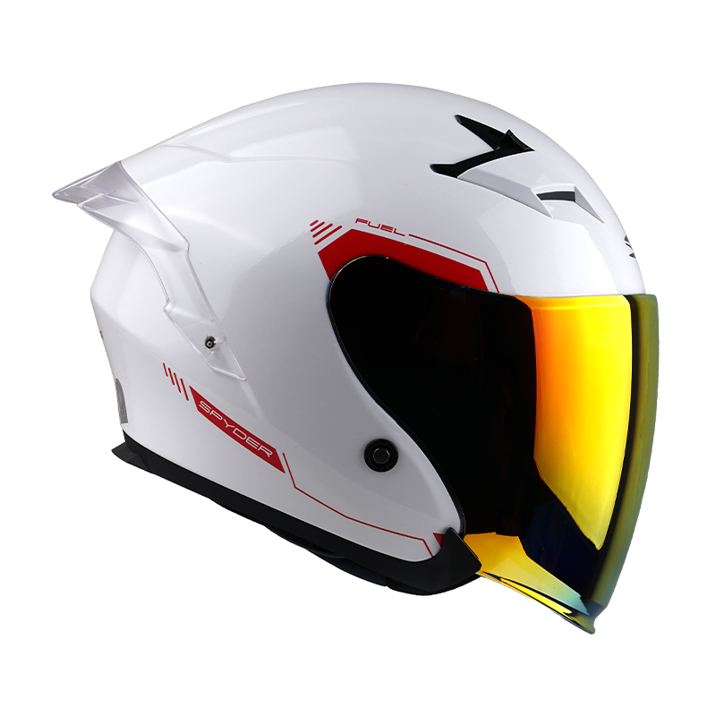 Spyder Fuel - PD S0 V2 Open-face Dual Visor Helmet (Free Clear Visor ...