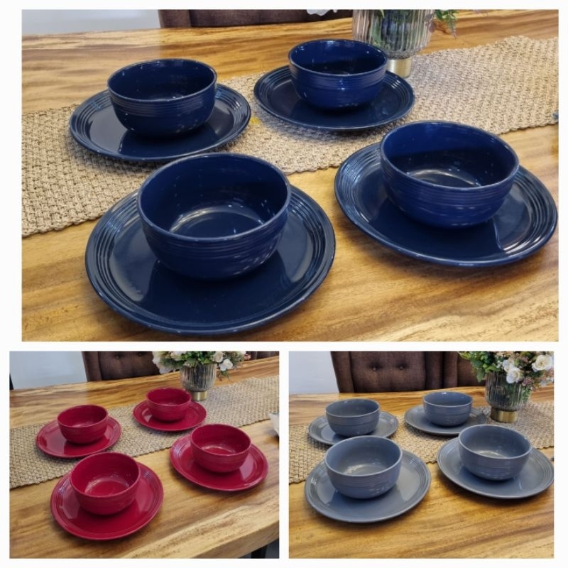 Ceramic plate set ( 4set)reseller price | Shopee Philippines