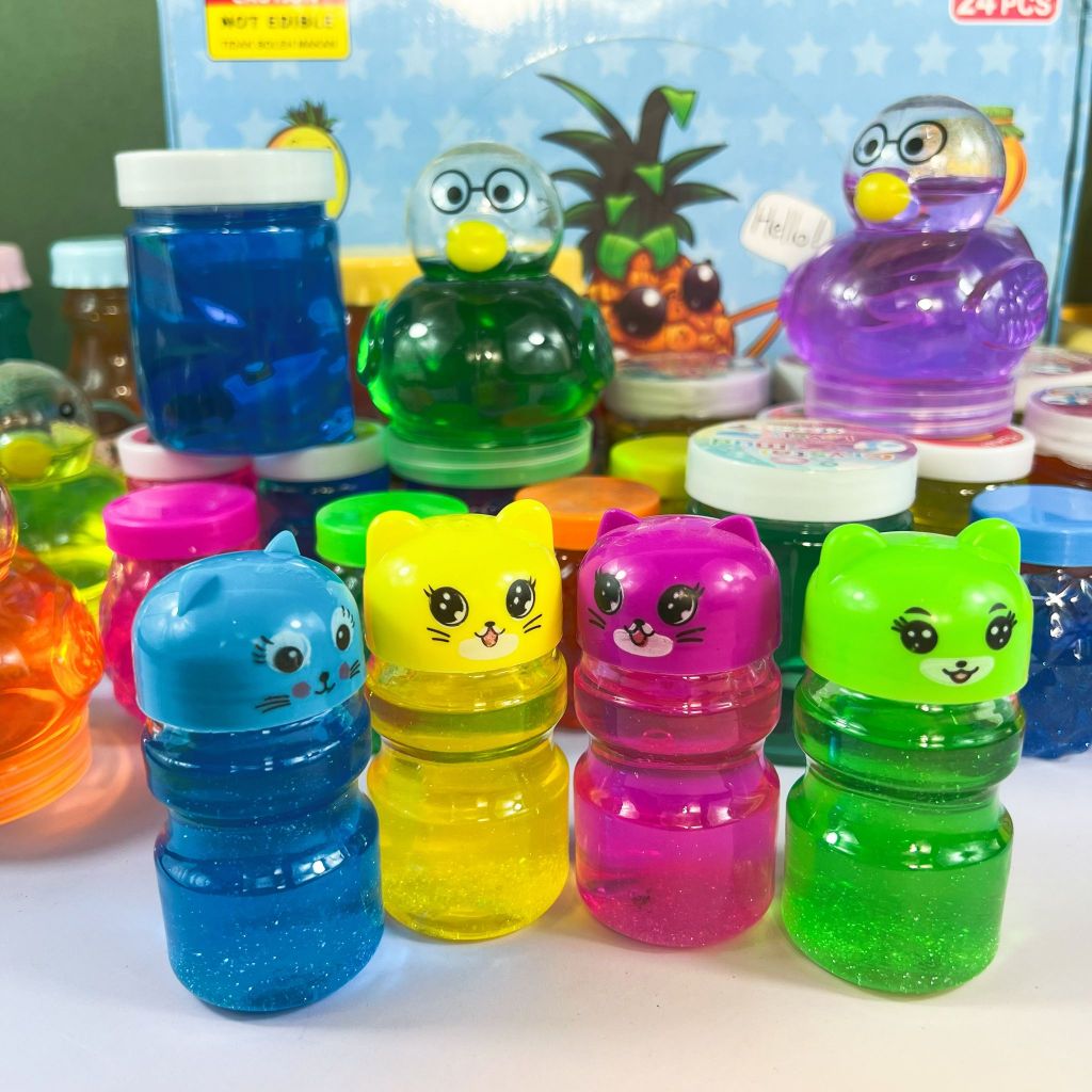 Slime / Clear Glitter Mud Slime Toys for Kids Stress Relief Party ...