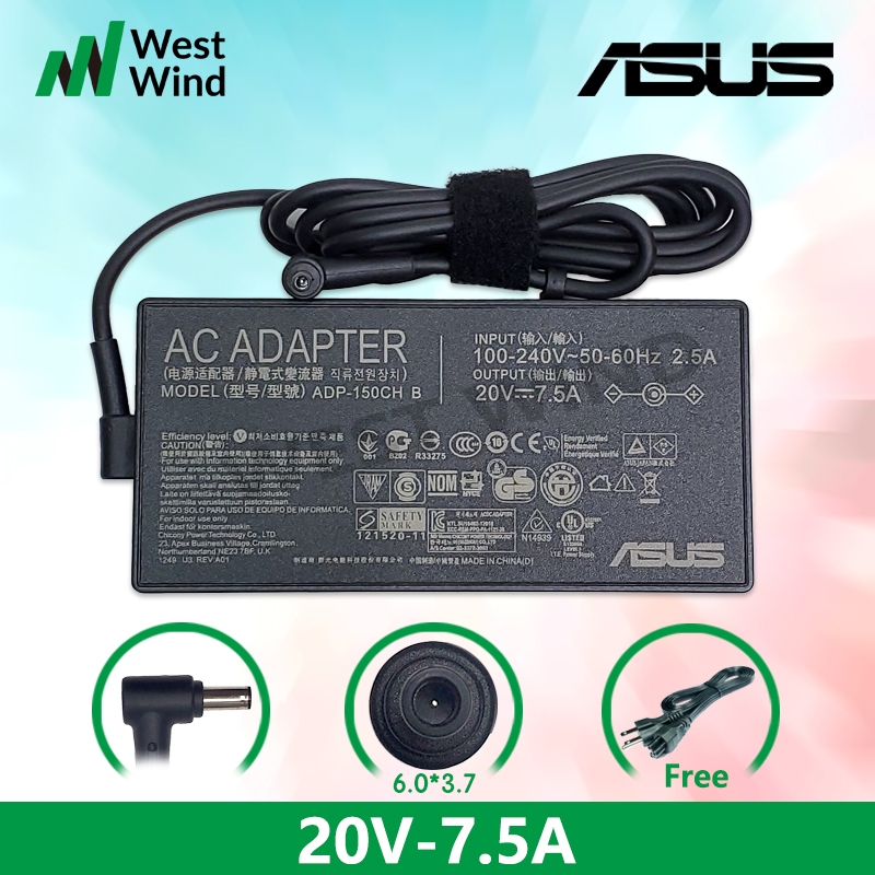 Asus Laptop Charger 20V 7.5A A18-150P1A ADP-150CH B ADP-150CH BB ROG ...