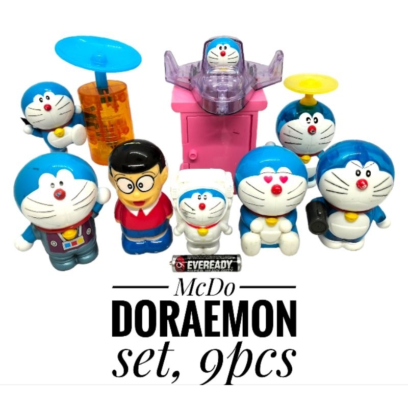 McDo Doraemon characters figure Bundle | Shopee Philippines