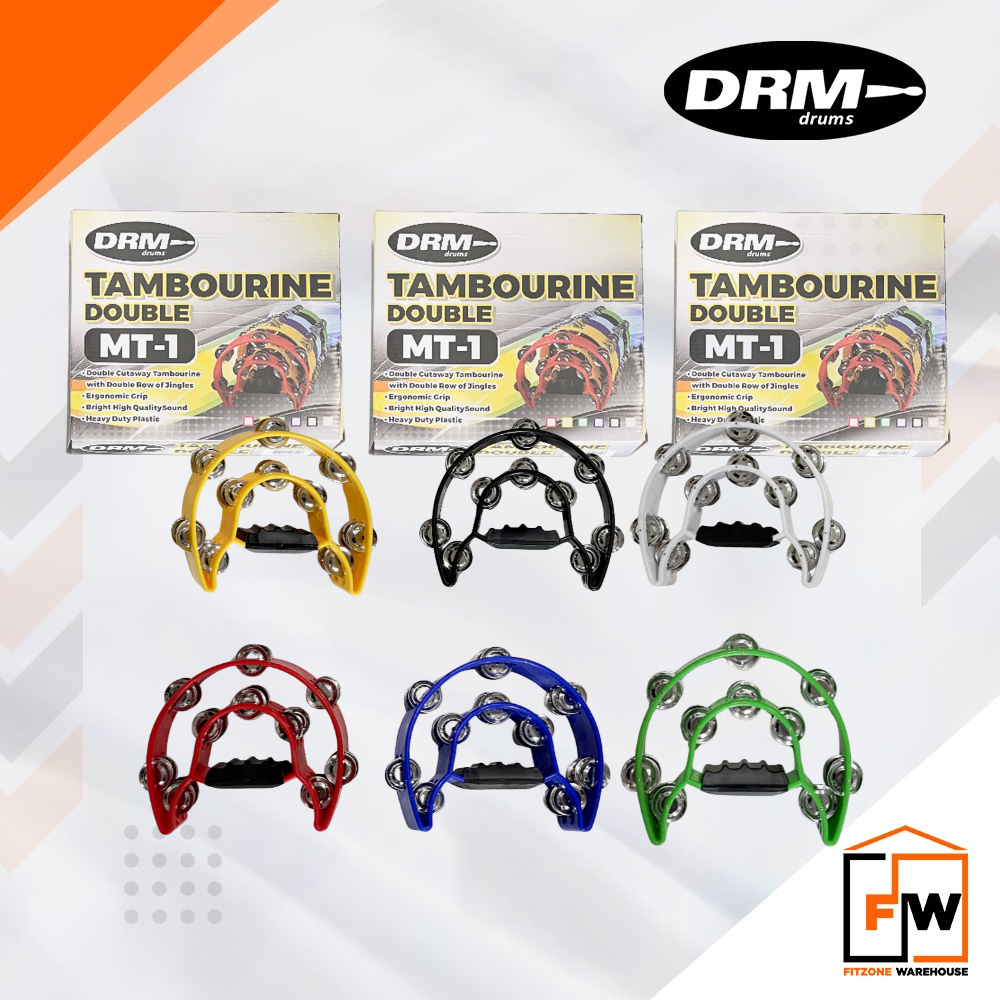 DRM Plastic Double Row Tambourine | Shopee Philippines