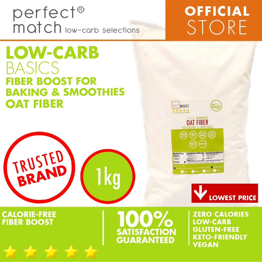 PerfectMatch Low-carb® | Oat Fiber 1KG | Calorie-Free Fiber Boost | Low ...