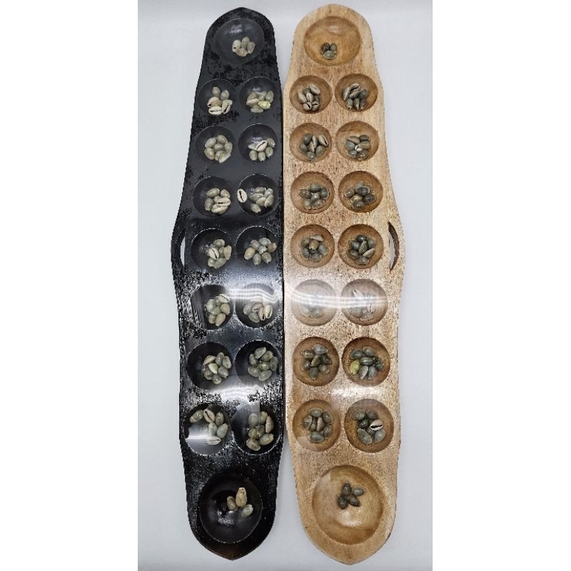 Sungka ( Sungkaan ) with Shells (lizard , Plain Black , Plain White ...