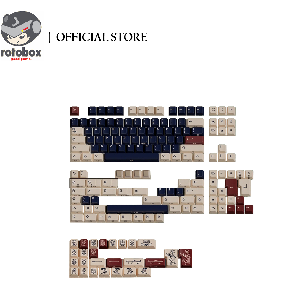 KBDfans PBTFANS Ronin Keycaps [179 keys] | Shopee Philippines