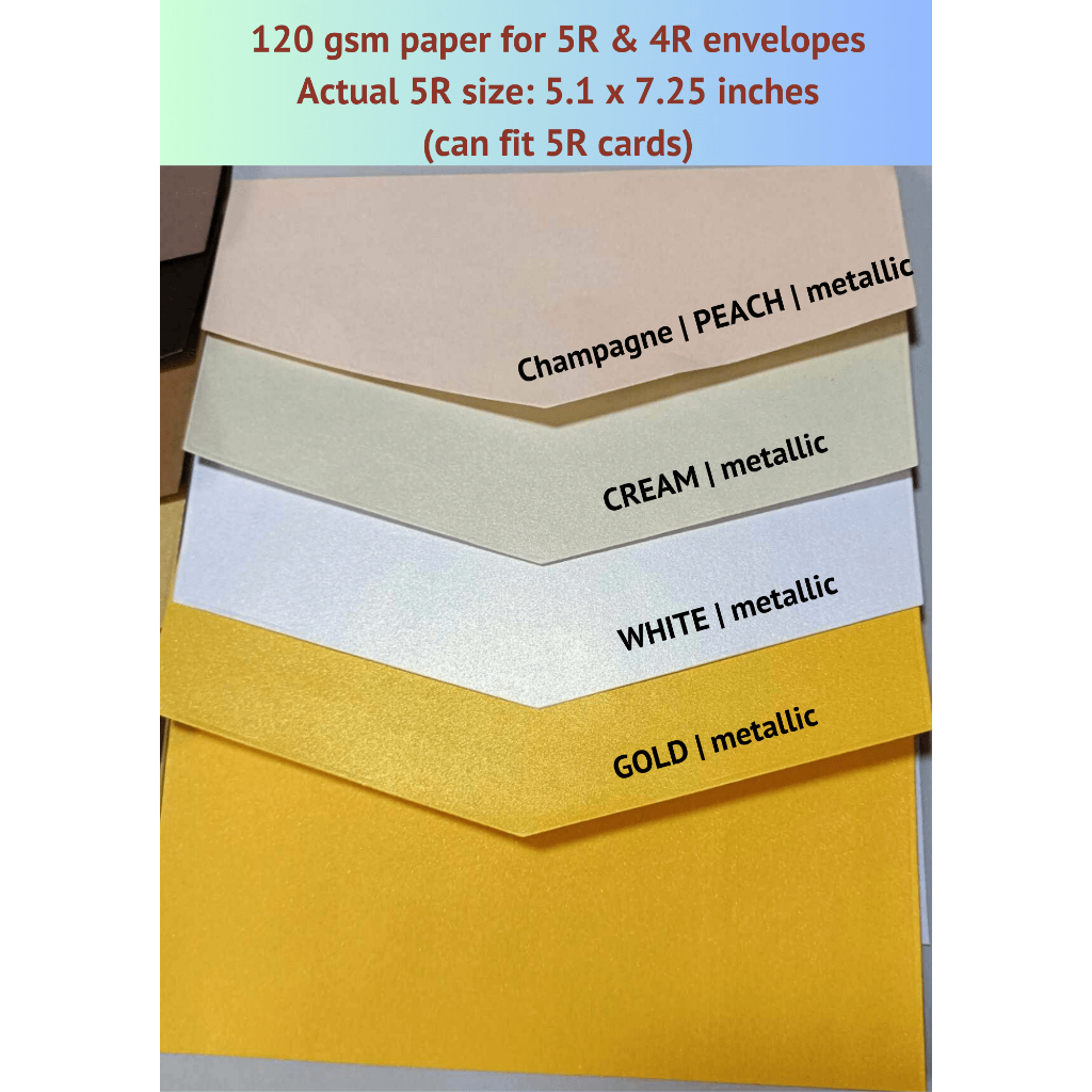 Envelopes 120gsm for 4r 5R cards 1pc wedding birthday invitation ...
