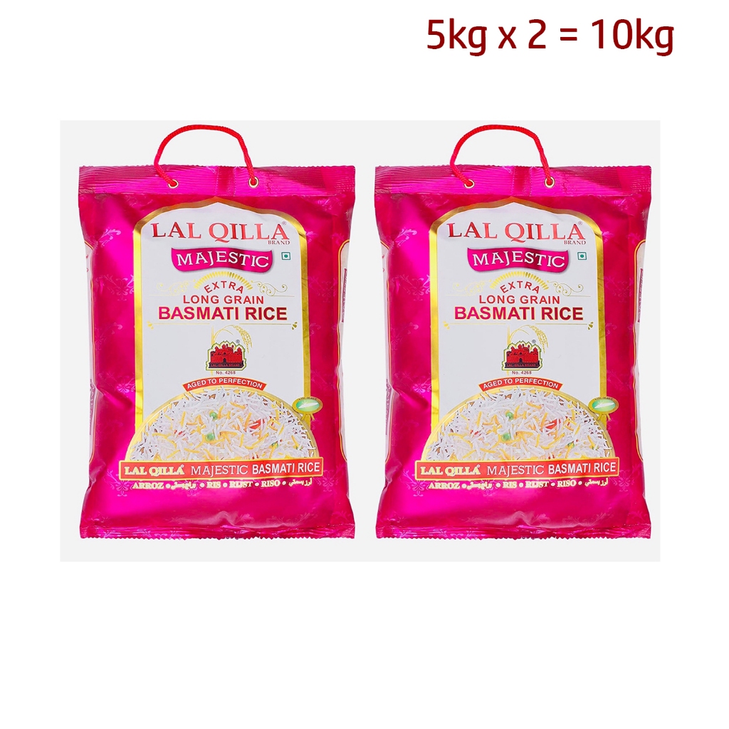 Lal Qilla Majestic Long Grain Basmati Rice - 10kilo (2 x 5kilo ...