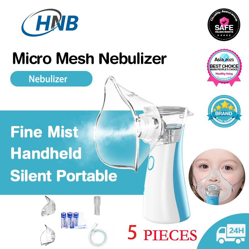 LUXA Mini Compact Portable Ultrasonic Coughing Phlegm Mesh Nebulizer Machine for Kids & Adult ...