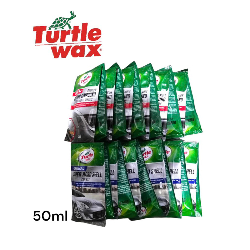 Turtle wax liquid rubbing compound, and super hard shell sachet 50ml ...