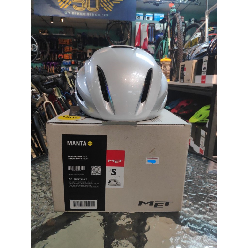 MET MANTA MIPS AERO ROAD HELMET WHITE HOLOGRAPHIC GLOSSY SMALL 52/56 CM | Shopee Philippines