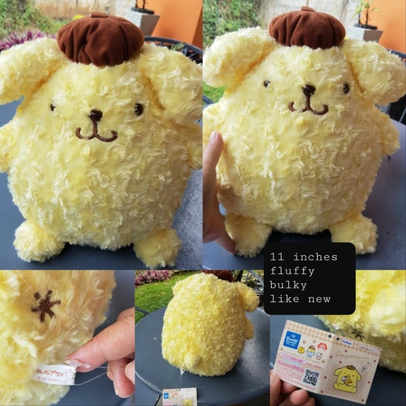 Pompompurin sanrio license with tag (JUMBO SIZE) huggable | Shopee ...