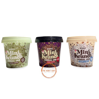 Konu Mini Krunch Cereal Chocolate Coated Snack in a Jar Kuno | Shopee ...