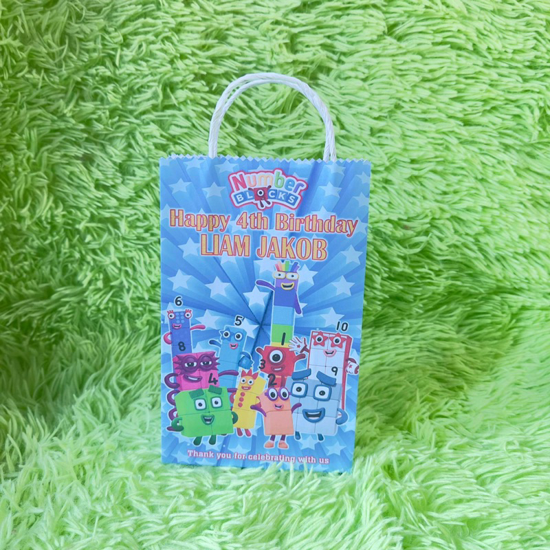 Number Blocks design 2 free Customize name lootbag sol | Shopee Philippines