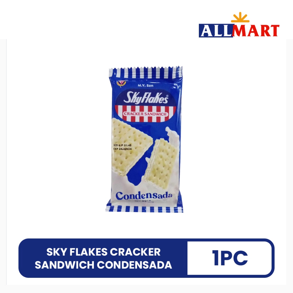 Sky Flakes Cracker Sandwich Condensada 1pc | Shopee Philippines