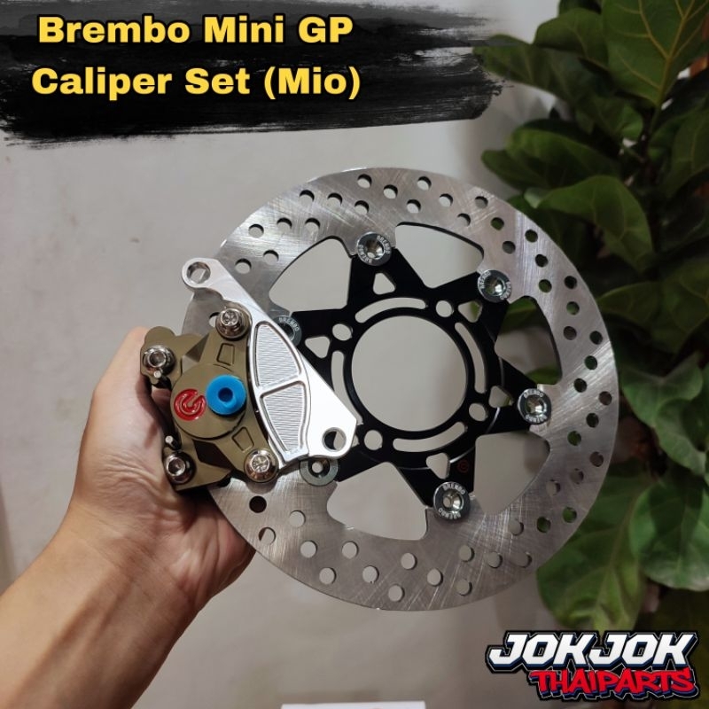 MIO 2pot Mini GP Caliper Set w/ 220mm 4 HOLES Disc (Sporty/Soulty/Fino ...