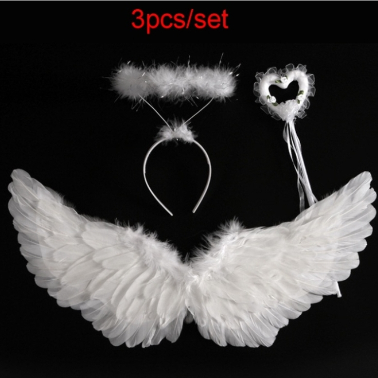 Angel Costume For Kids Girl Children's Feather Wings Props Stage ...