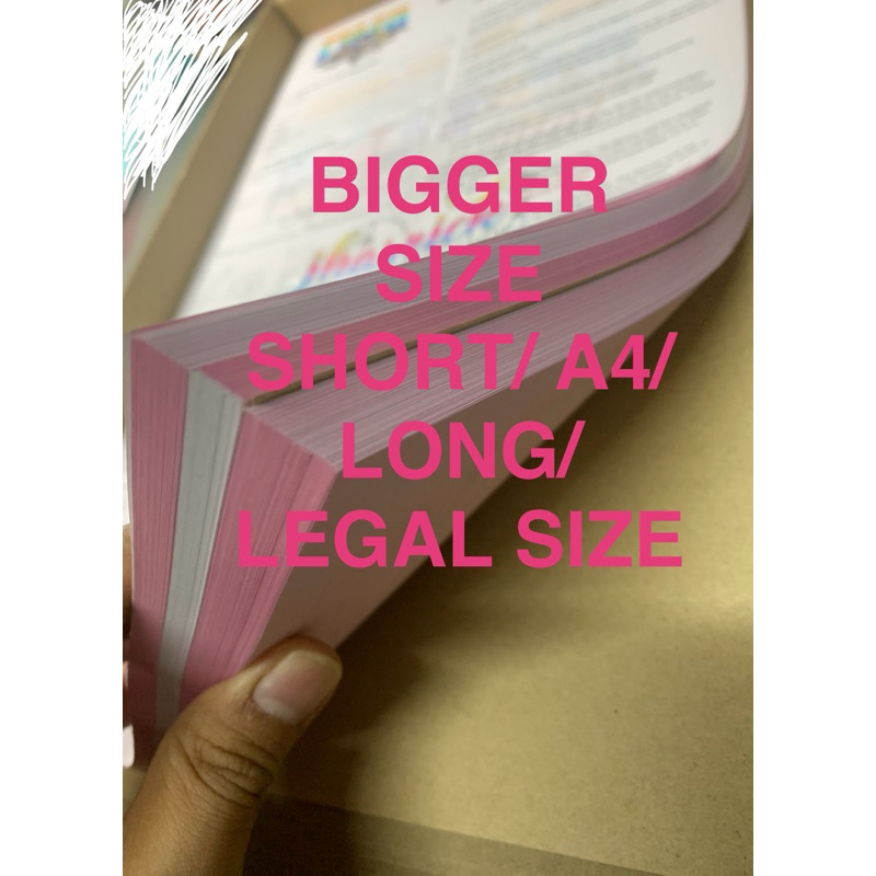 CUSTOMIZED CARBONIZED RECEIPT | SHORT | A4 | LONG | LEGAL (2PLY ...