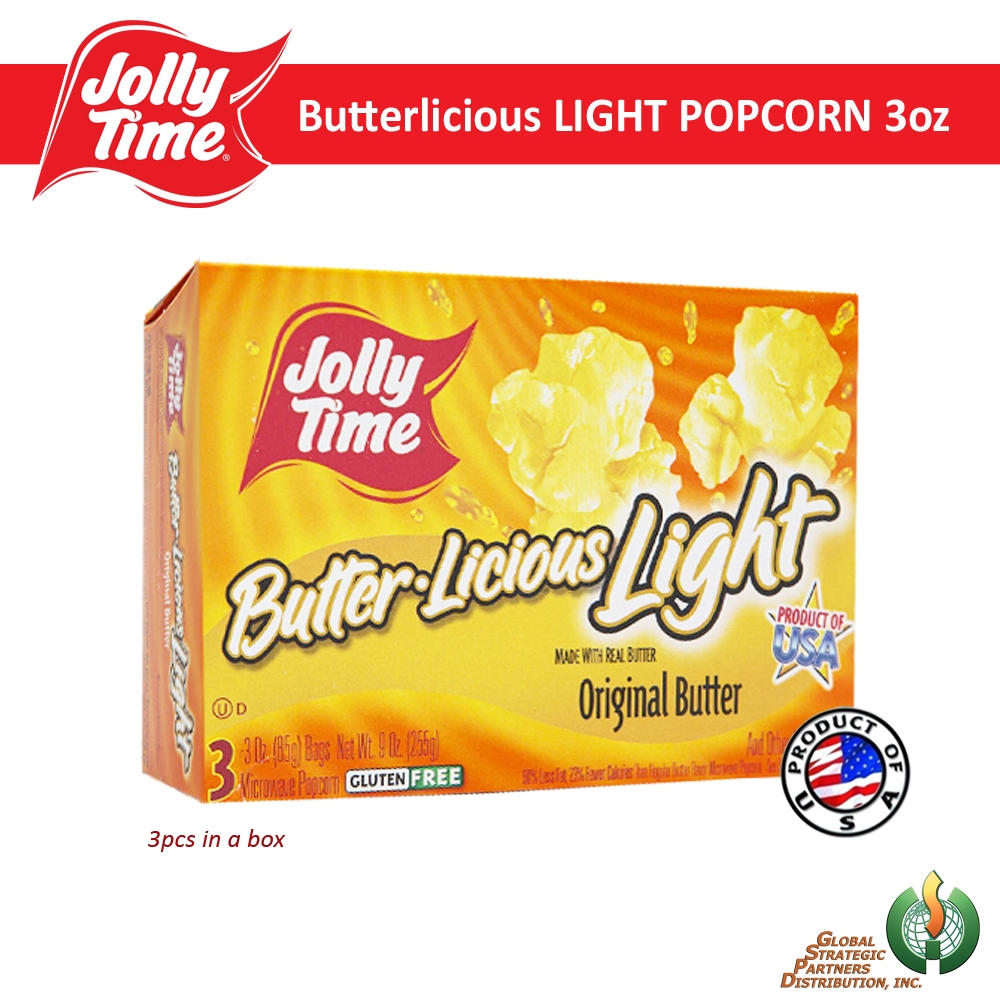 Jollytime LIGHT Butterlicious Popcorn 9oz | Shopee Philippines
