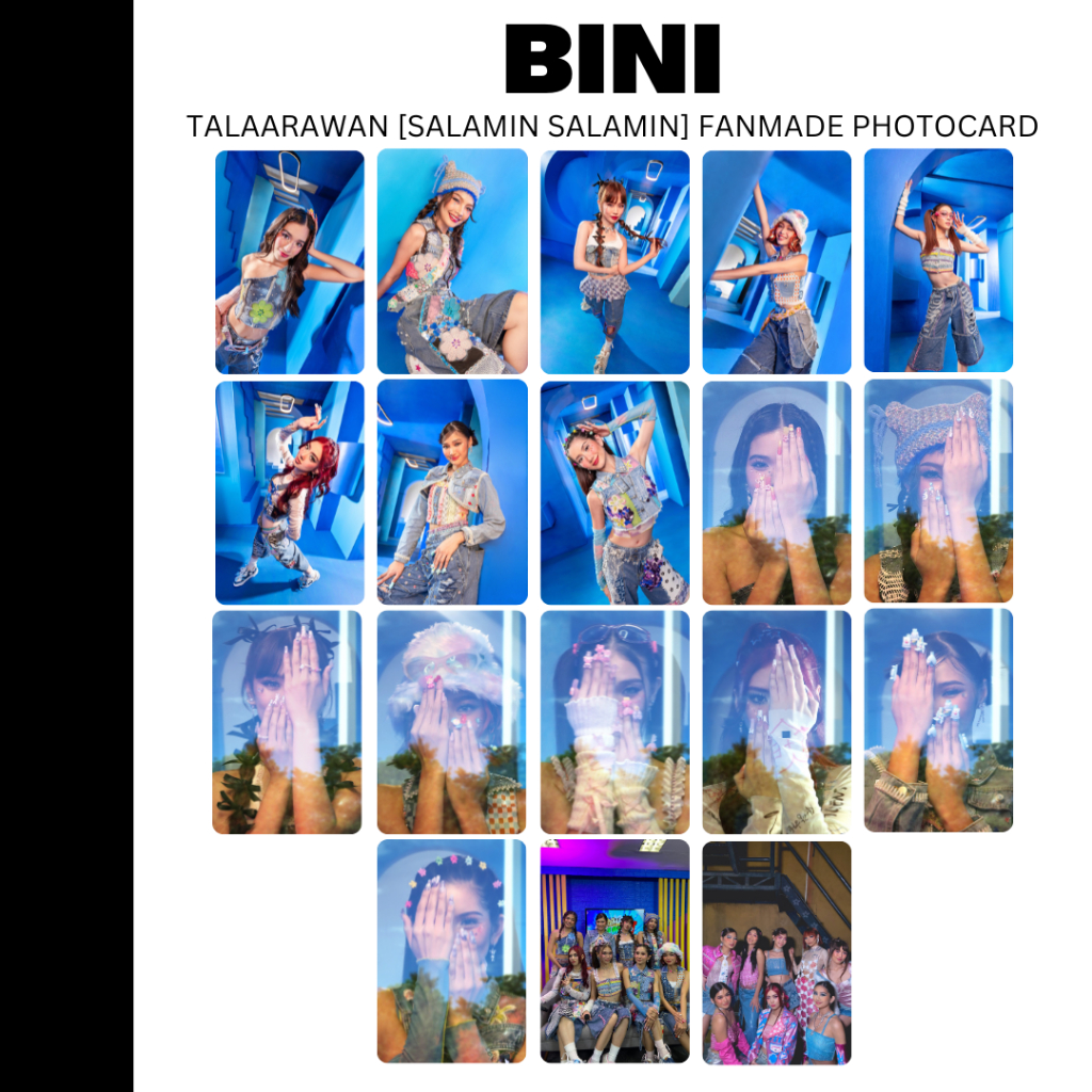 BINI Talaarawan [Salamin Salamin] Fanmade Photocard | Shopee Philippines