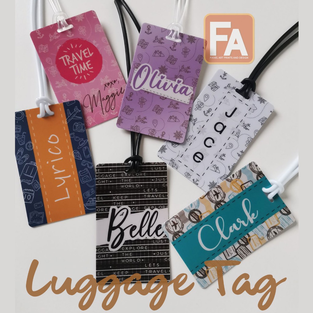 Traveler's Luggage Tag | PVC Tag | Travel Bag Tag | Personalized | With ...