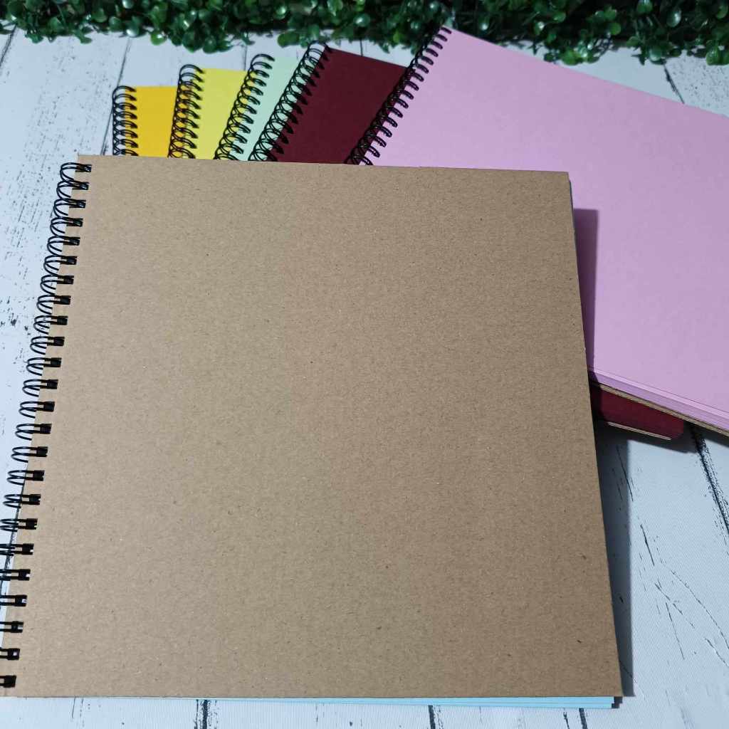 8x8 Inches Blank Colored Kraft Spring Scrapbook Journal Book 20 Pages ...