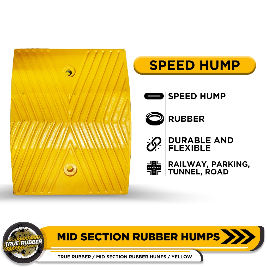 True Rubber Heavy Duty Rubber Speed Humps Bumps Modular Road Rump ...