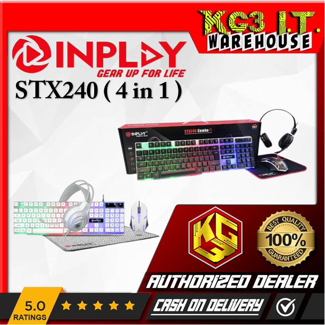 Inplay STX240/STX240+ (4In1) Gaming Keyboard + Mouse + Headset Mouse ...