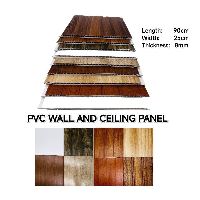 PVC Wall and Ceiling Panel Background Wall Decor Waterproof Home ...